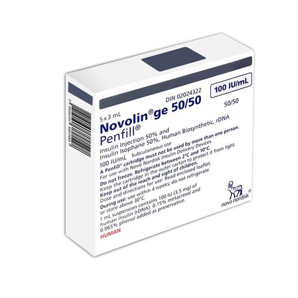 Novolin GE 50 / 50 Penfill Cartridge – PlusInsulin