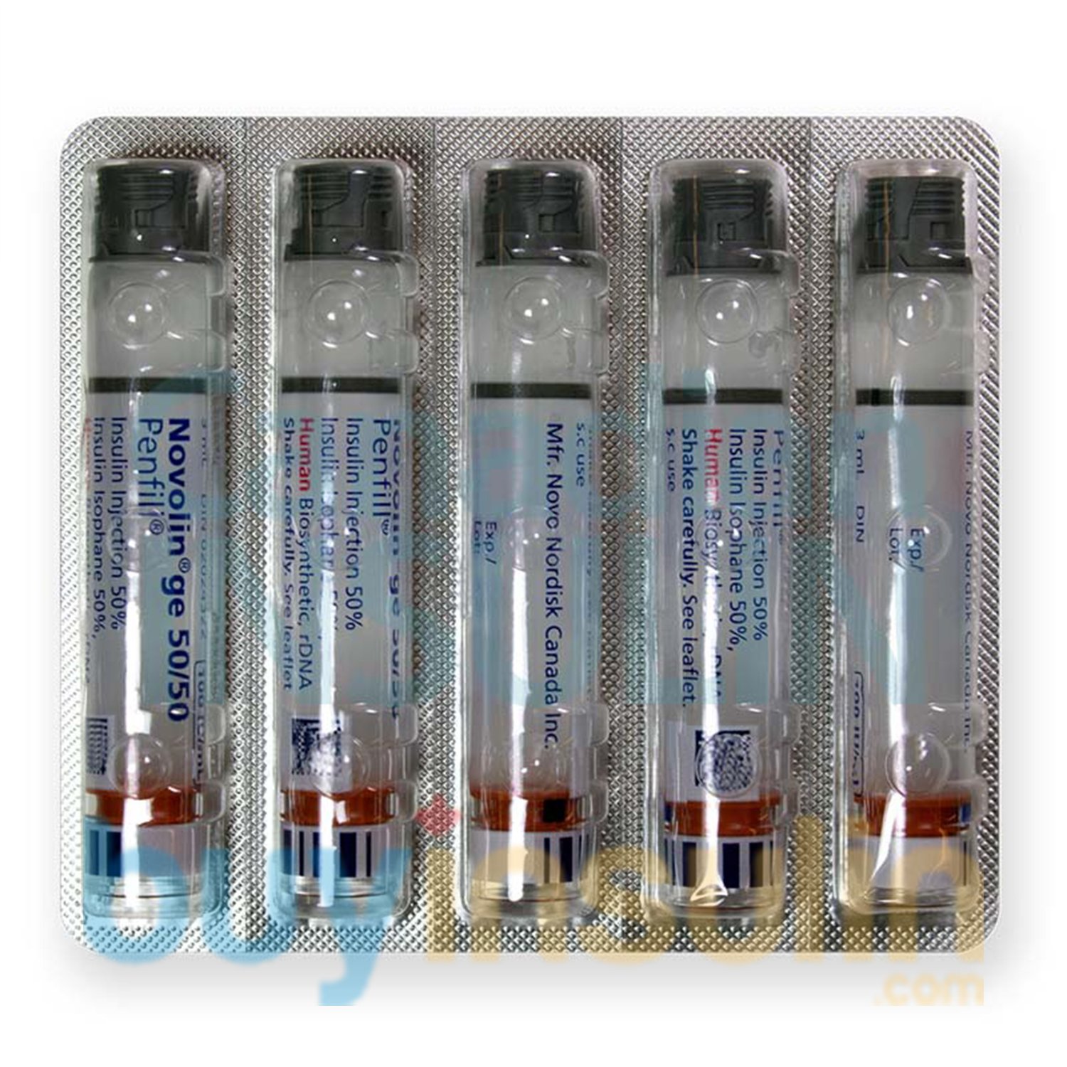 Novolin GE 50 / 50 Penfill Cartridge – PlusInsulin